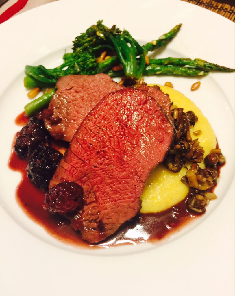 Elk Loin with a Blackberry Port Pan Sauce - DurhamRanch.com